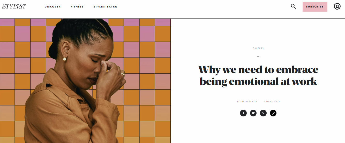 Why we need to embrace being emotional at work